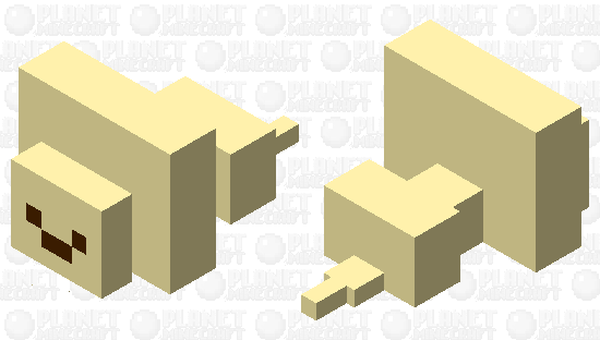 Fat Witchetty grub Minecraft Mob Skin