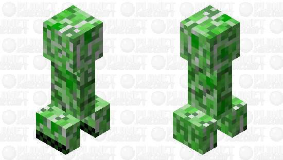 Faceless Creeper Minecraft Mob Skin