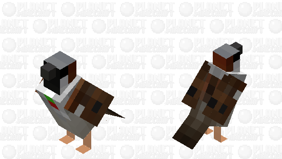 House Sparrow With Apple Bib Minecraft Mob Skin