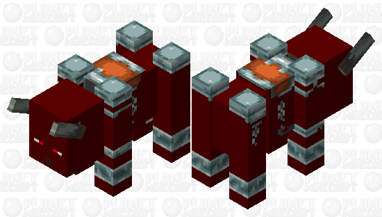 Armored Buffalo Minecraft Mob Skin