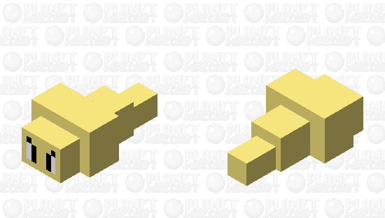 Angry Croissant Minecraft Mob Skin