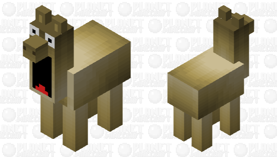 Scraming Llama Minecraft Mob Skin