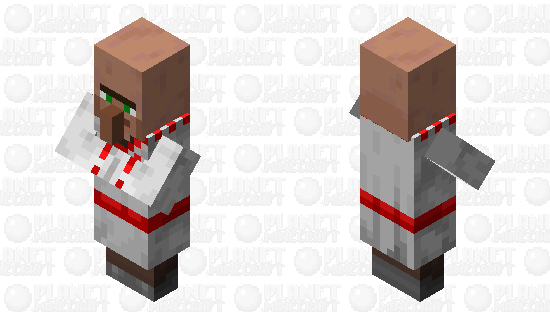 Villager in National Russian costume Minecraft Mob Skin