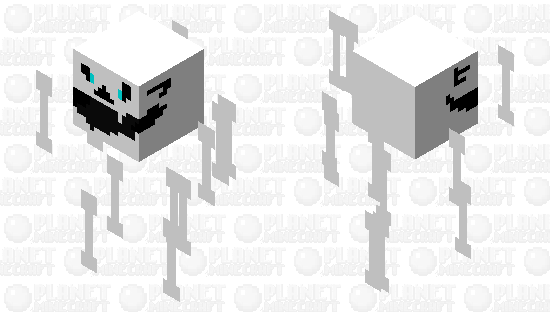 Gaster Blaster With Bones Minecraft Mob Skin