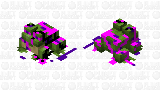 corrupted frog Minecraft Mob Skin