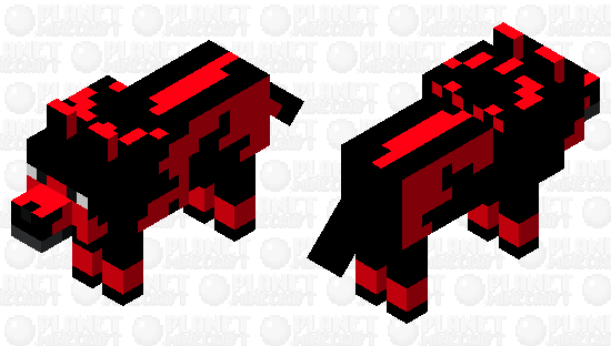 fire dog Minecraft Mob Skin