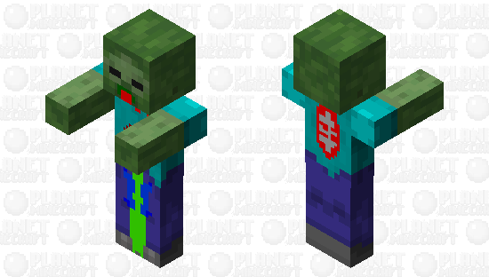 hurt zombie Minecraft Mob Skin