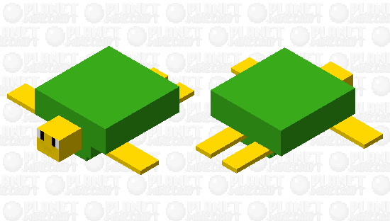 Green Koopa Troopa Minecraft Mob Skin