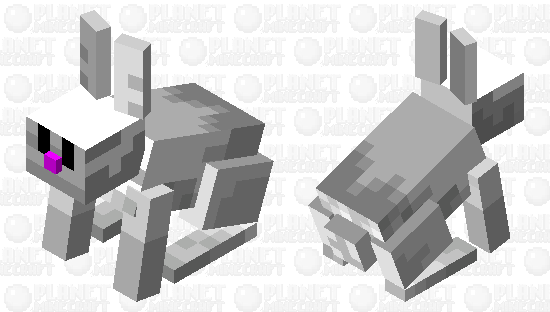 Extra white rabit Minecraft Mob Skin
