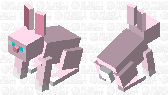 Easter Bunny Minecraft Mob Skin