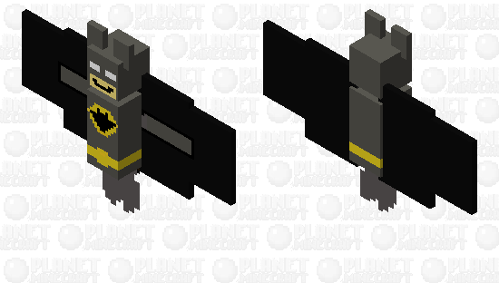 Non textured bat man Minecraft Mob Skin