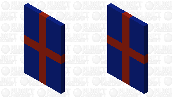 Blue and red Minecraft Mob Skin