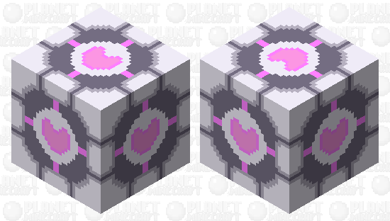 Companion Cube V2 Minecraft Mob Skin