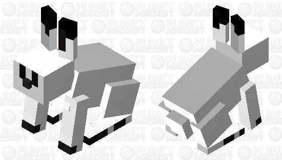 Arctic Hare ( winter coat ) Minecraft Mob Skin