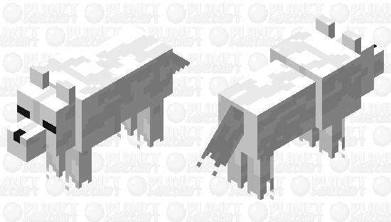 Ghost Dog Minecraft Mob Skin