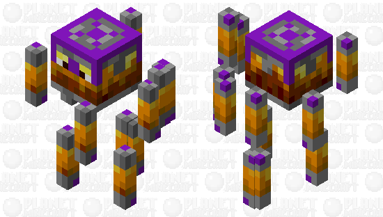 illager blaze with runes Minecraft Mob Skin