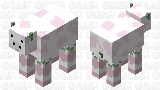 strawberry heart cow + Minecraft Mob Skin
