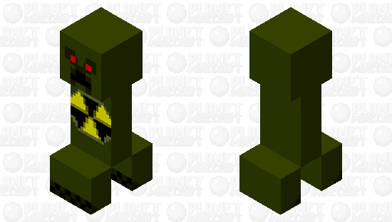 Nuclear Creeper My Custom Minecraft Mobs Minecraft Mob Skin