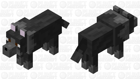 Grey Wolf Minecraft Mob Skin