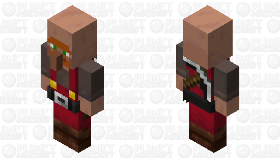 Villager dwarf miner Minecraft Mob Skin