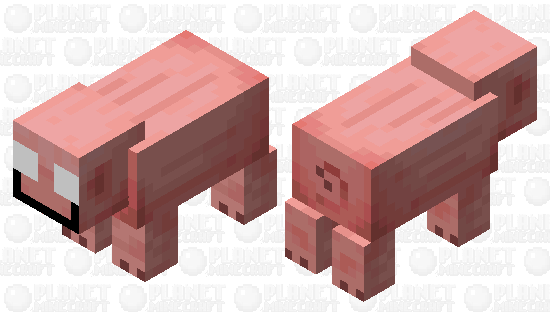 Cursed Pig Minecraft Mob Skin