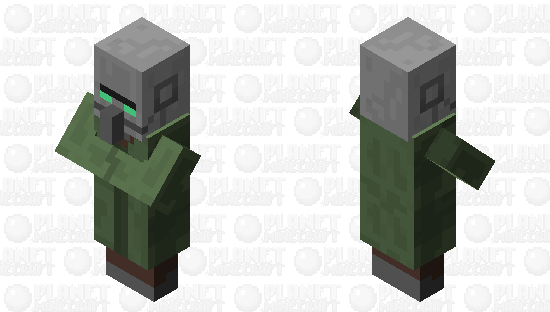 V.I.L.L.A.G.E.R. (Robo-Villager) Minecraft Mob Skin