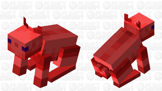 Raxolotl [White] - Axolotls. Minecraft Mob Skin