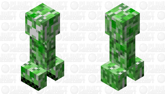 Crepperized Herobrine Minecraft Mob Skin