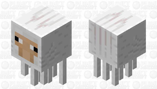 Shast/Gheep (Sheep/Ghast Hybrid) Minecraft Mob Skin