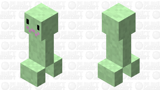UwU cute creeper Minecraft Mob Skin