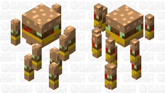 Cheese Burger Minecraft Mob Skin