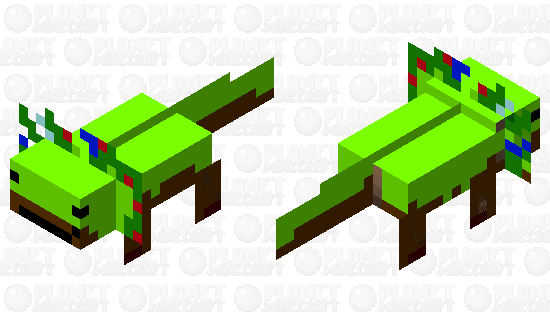 Lush cave axalotl Minecraft Mob Skin