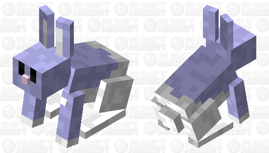 Lavendar And White Rabbit Minecraft Mob Skin