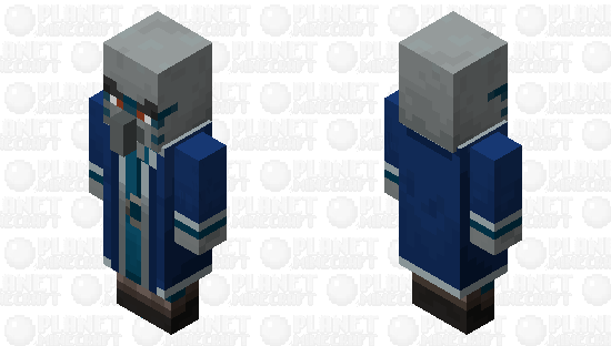 Iceologer/chillager (has hoodie) texture update style Minecraft Mob Skin