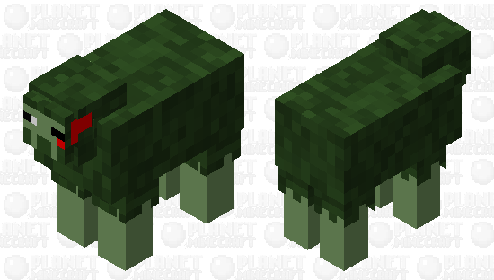 Zombified Sheep Minecraft Mob Skin