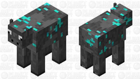 Diamond Cow Minecraft Mob Skin