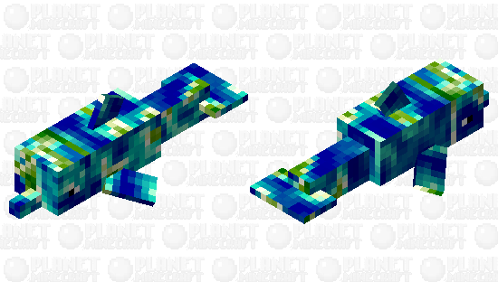 Ocean Camouflage Dolphin Minecraft Mob Skin