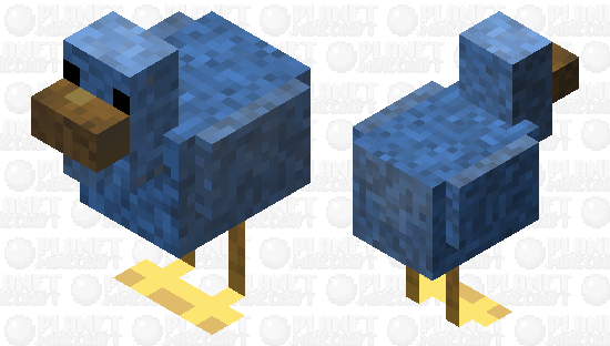 Blue Bird Minecraft Mob Skin