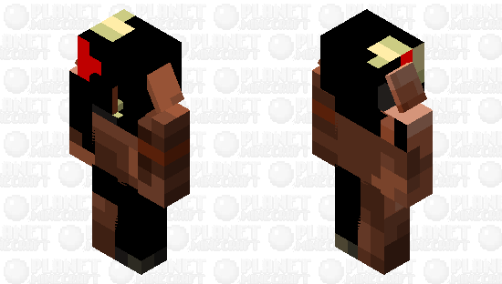 piglin fully infected by darkness Minecraft Mob Skin
