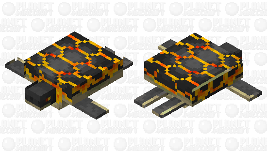 Lava Turtle (fixed misaligned texture line of all the other circulating ...