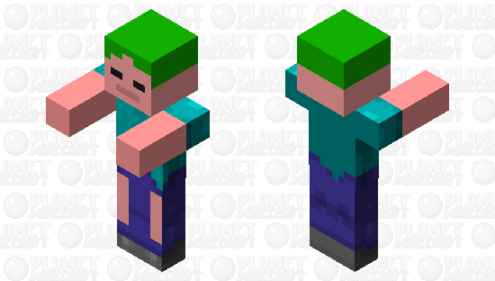 If the zombie Was human Minecraft Mob Skin