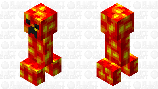 Creeper de lava🔥 Minecraft Mob Skin