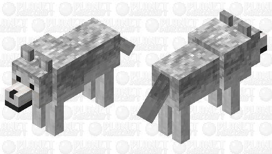 Winter wolf Minecraft Mob Skin