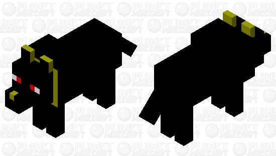 The Dark wolf Minecraft Mob Skin