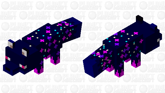 Cosmic Fox Minecraft Mob Skin