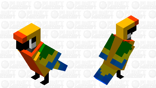 Hybrid Macaw Minecraft Mob Skin