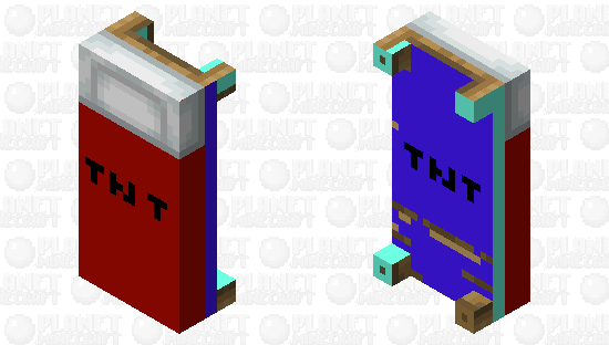 red and blue tnt Minecraft Mob Skin