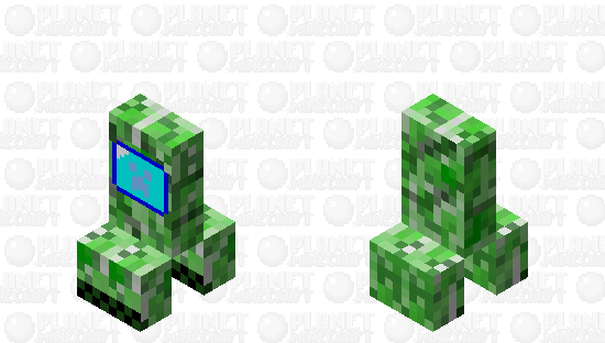 Sus Creeper 3D Minecraft Mob Skin