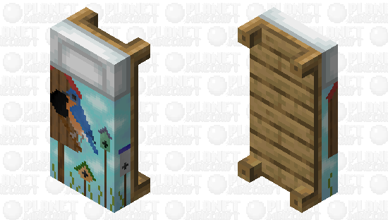 eastern bluebird bed Minecraft Mob Skin