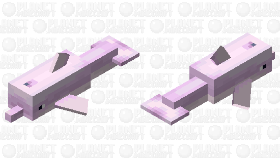 Pink River Dolphin Minecraft Mob Skin
